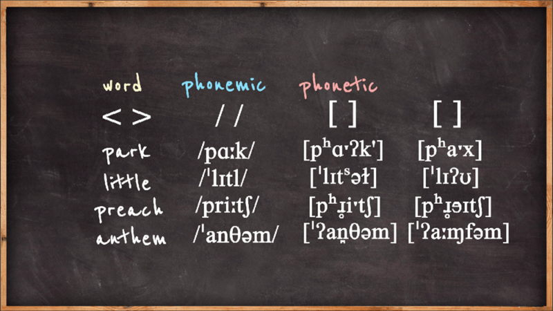 Phonemic & Phonetic Transcriptions Compared