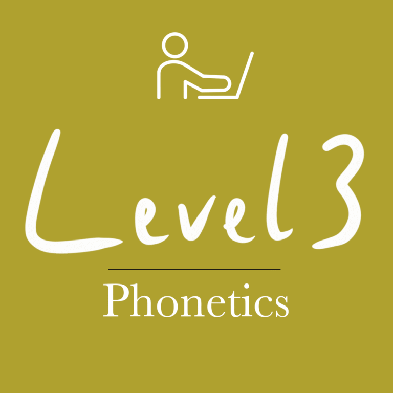 Level 3 - Phonetics - Pronunciation Studio